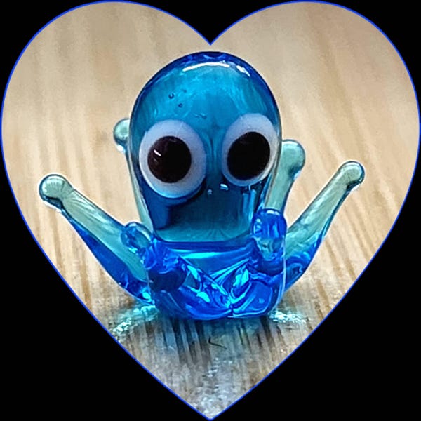 Handmade Tiny Glass Ladybug Figurine, Murano Style Cute Bug Accent ...