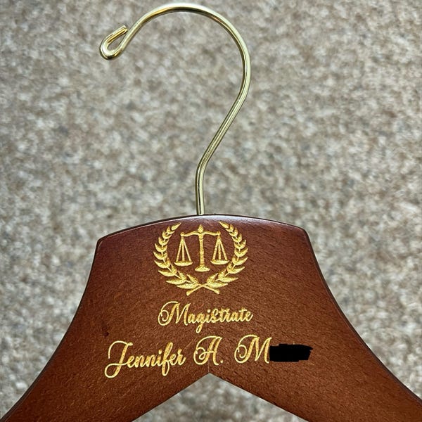 1st White Coat Hanger, Personalized Nurse Practitioner Hanger, Nurse ...