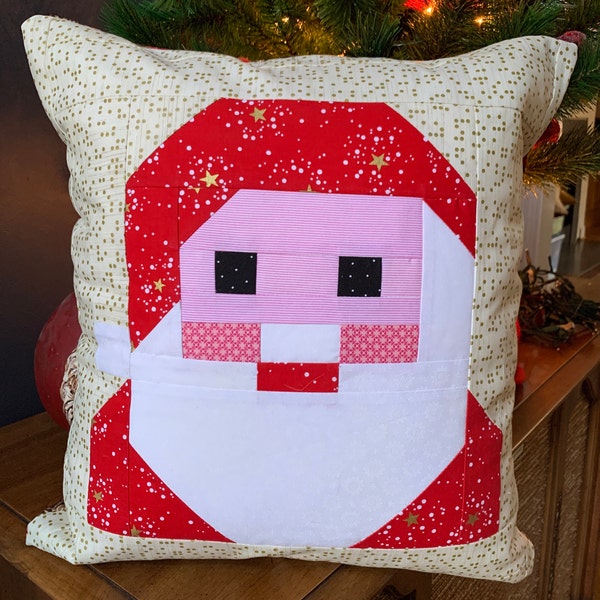 PDF Christmas Quilt Pattern - Santa Claus Quilt Pattern - Etsy