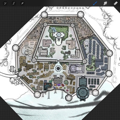 Fantasy Map Icons Volume 2 for Procreate and Photoshop, Map Symbol ...