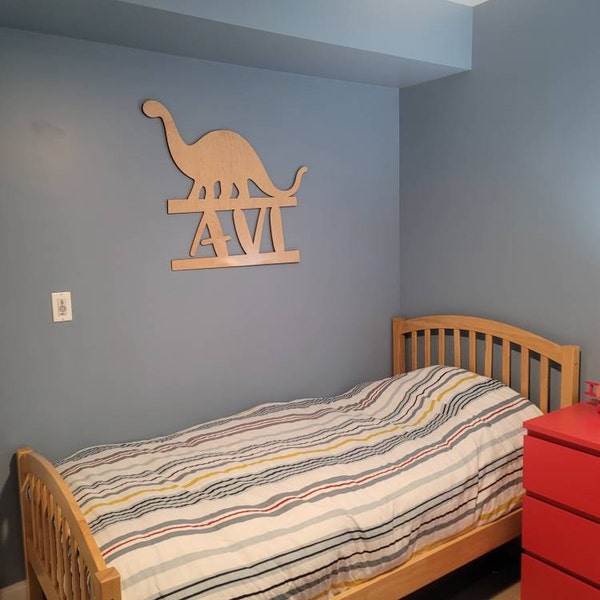 Name Sign, Dinosaur Kids Room Sign, Dino Room Gift Decor, Personalized ...