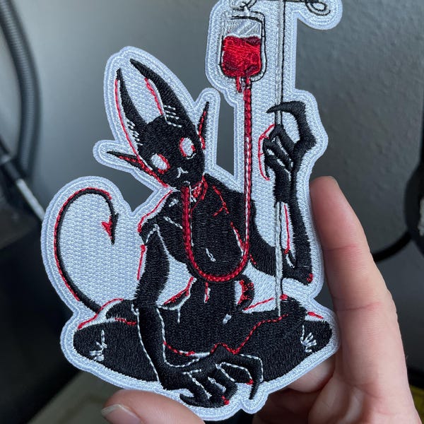 Blood Bag Demon Patch - Etsy
