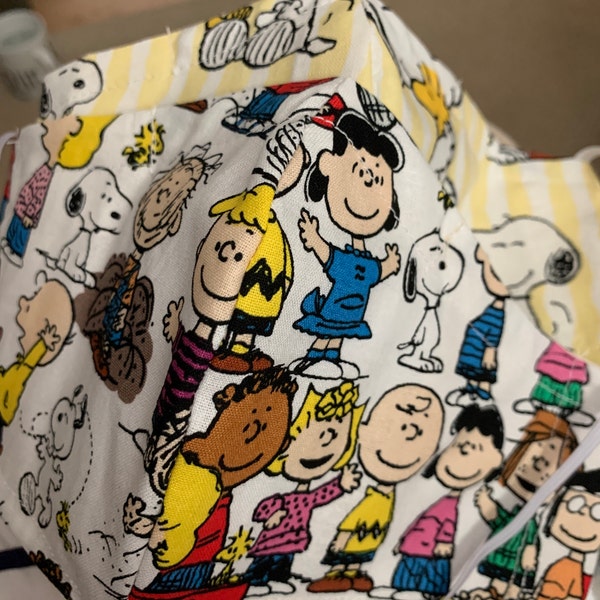 Peanuts Packed Characters Cotton Fabric - Etsy