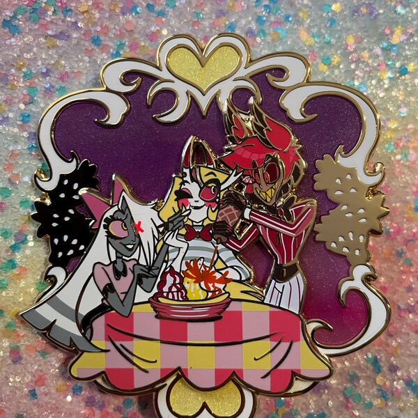 Golden Hour a Hazbin Hotel Radiohusk Enamel Pin - Etsy