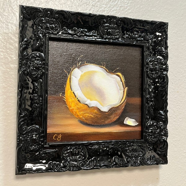 Ornate Black Lacquer Picture Frame Vintage Victorian Gothic Style A4 A3 ...