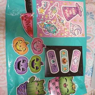 Spoopy Coffin Vinyl Sticker - Etsy