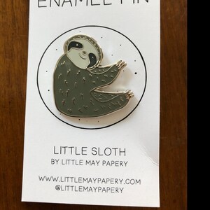 Sloth Enamel Pin // Enamel Pin // Lapel Pin - Etsy
