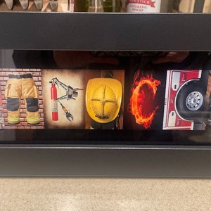 Firefighter Letter Art, Firefighter, Firefighter Wife, Fireman, Gift ...