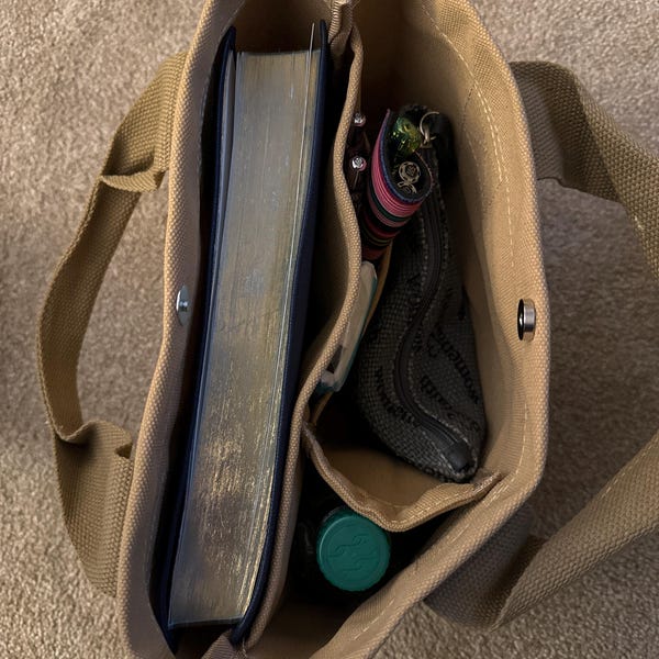 Bible Bag,canvas Satchel Tote, Multi Pocket,personalized,religious Gift Women,bible Study ...