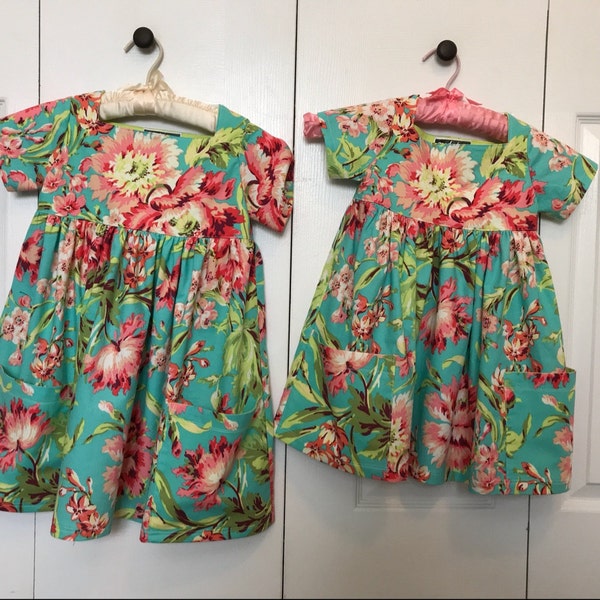 SEWING PATTERN | Sally Dress - Vintage Modern Large Pockets Square ...