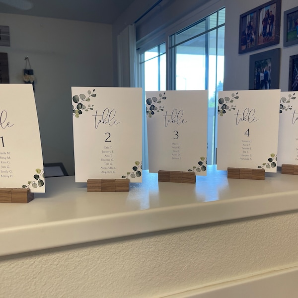 Colorful Photo & Place Card Holder Place Card Stand, Portrait Stand ...