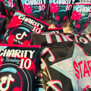 Musical Chip Bag Printable, Musical Favor Bag, Musical Birthday, Dance ...