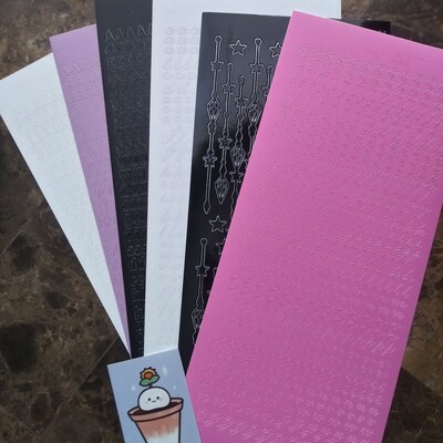 Cursive 6mm Deco Alphabet Script Letter Sticker Sheet Colorful ...