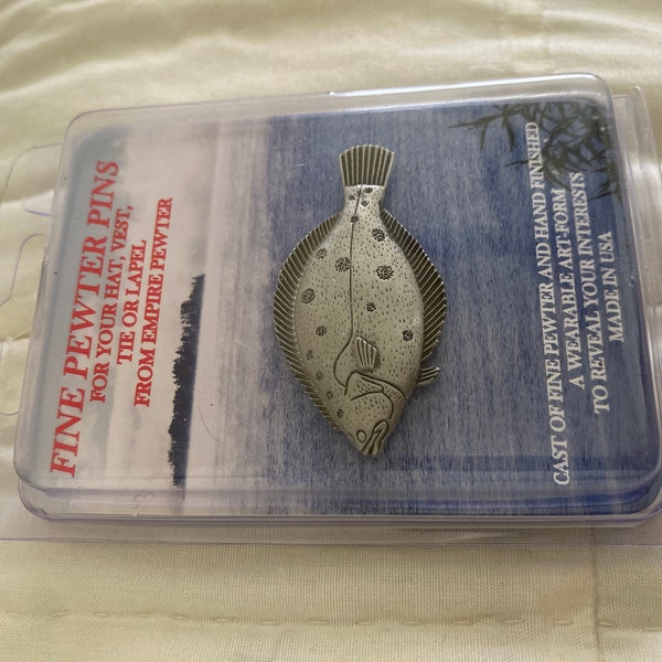 Empire Pewter Brown Trout Pewter Fish Pin - Etsy
