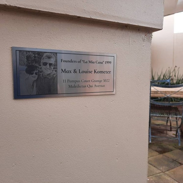 Custom Black Granite Human Memorial Stone With Two Holders, Human ...
