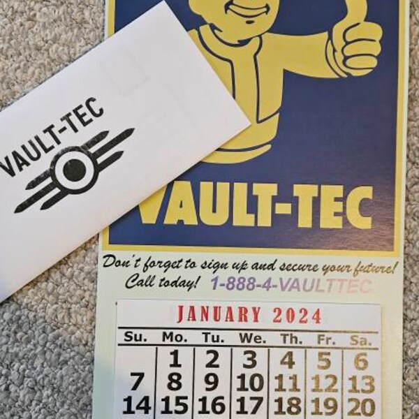 Un-official Handmade Fallout 12 Month Calendar for 2024 - Etsy
