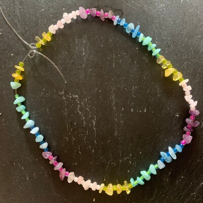 Crystal Gemstone Chip Bead Strands with Holes - Etsy