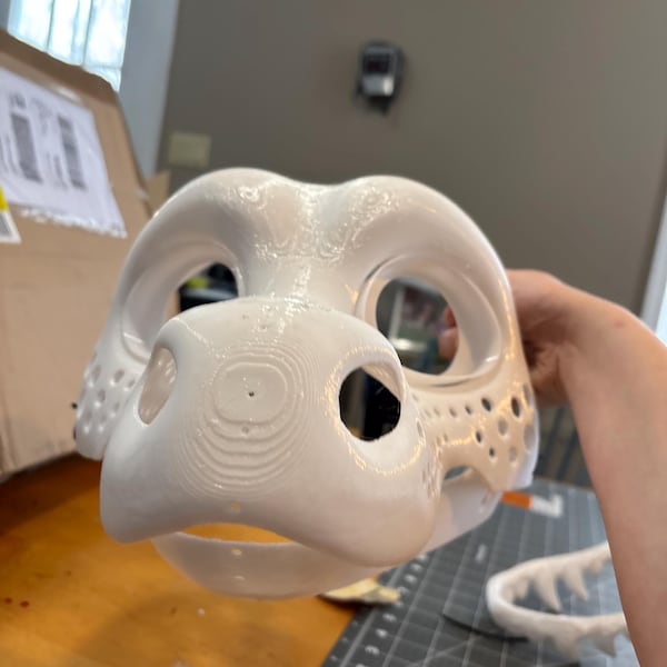 Wickerbeast 3D Printed Fursuit Head Base - Etsy