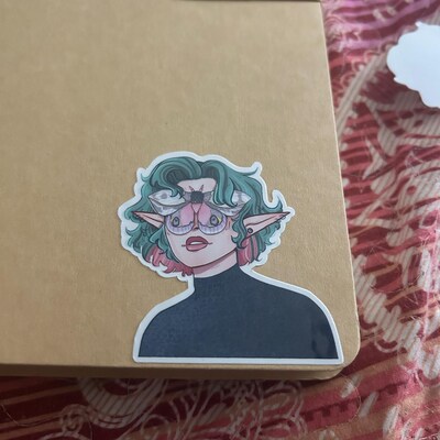 Vampire Ghoul Sticker - Etsy