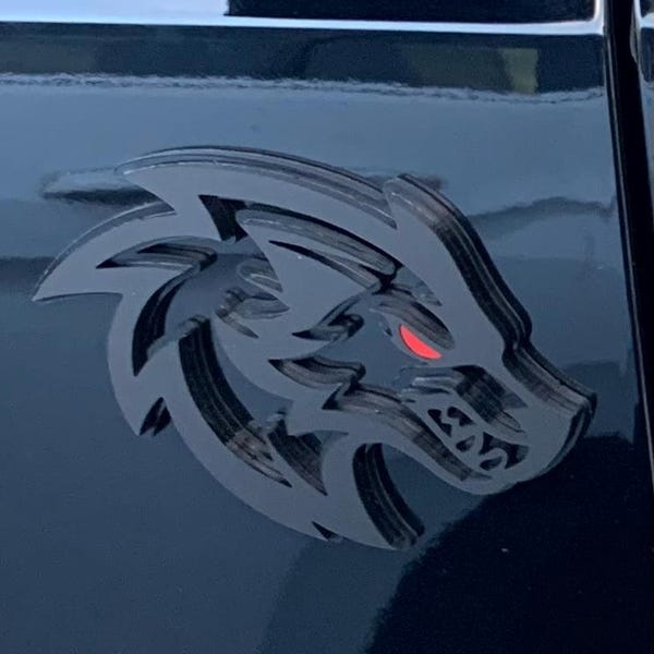 Angry Goat Car Emblem Badge Custom Red Black New - Etsy