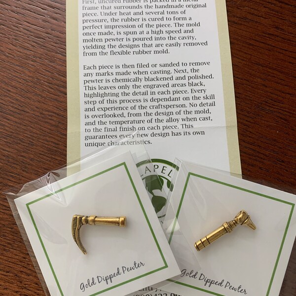 Gold Laryngoscope Lapel Pin- CC615G- Medical, Biopsy, and Hospital Pins ...