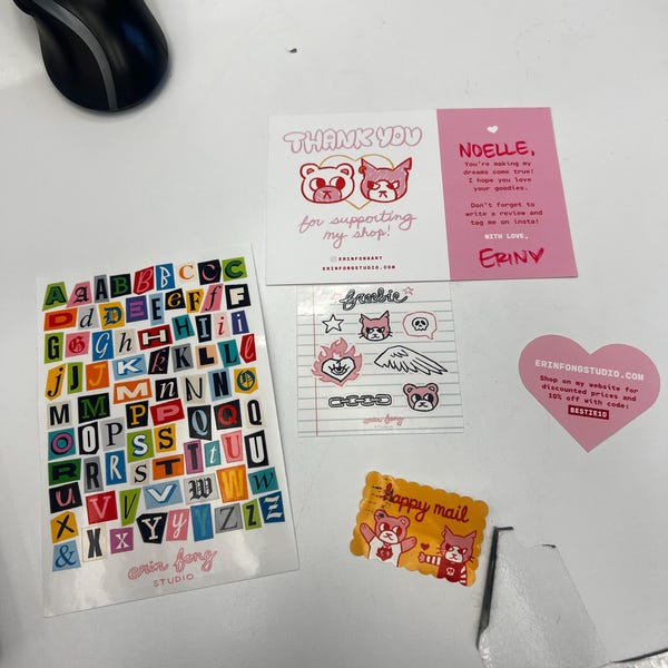 Ransom Note Letters Multicolor Deco Sticker Sheets - Etsy