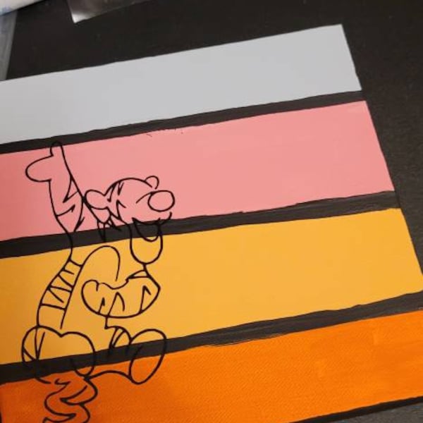 Tigger Line Art, Line Art, Tigger, Line Design, Winnie the Pooh, Tigger ...