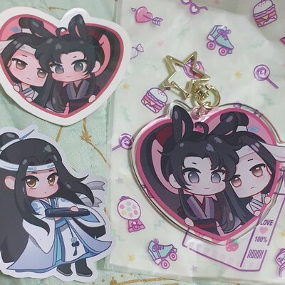 MXTX Acrylic Keychain and Stickers TGCF heaven Officials - Etsy Canada
