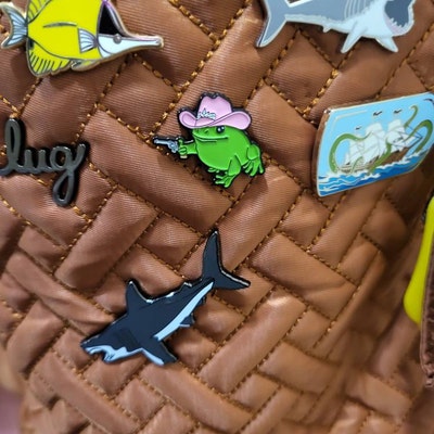 Cowboy Frog Enamel Pin - Etsy
