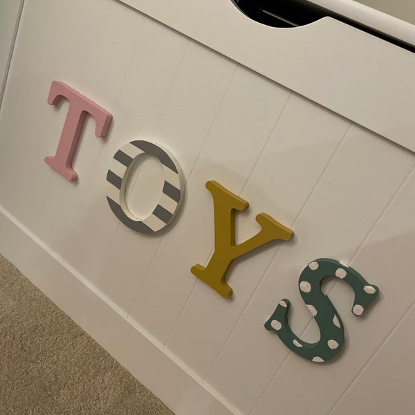 9mm Thick Toybox Letters, Letters for Toy Box, Craft Letters, MDF ...