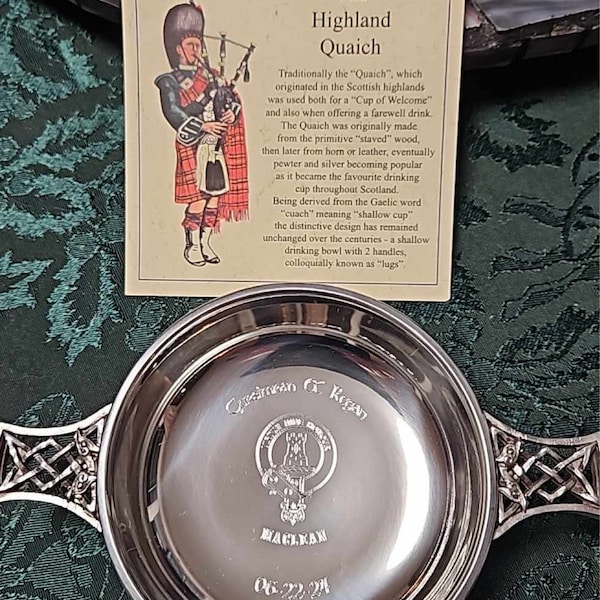 1 Pint Double Lines Fancy Handle Pewter Tankard With Free Text ...
