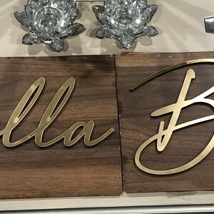 Custom Acrylic Name Sign Choose Your Font Living Room Decor, Party ...