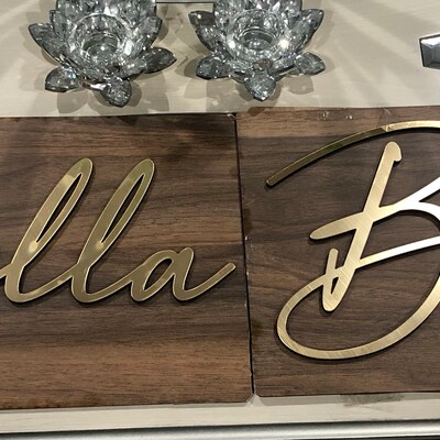 Custom Acrylic Name Sign Choose Your Font Living Room Decor, Party ...