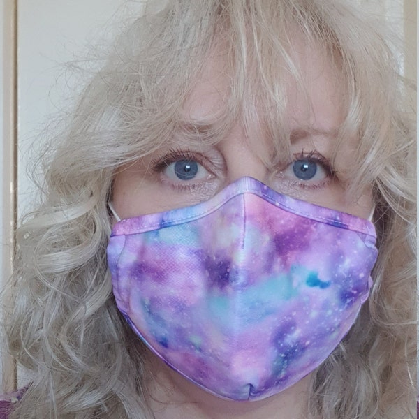 Stay Safe Face Mask/covering With Tie-able Ear Loops, Adjustable Nose ...