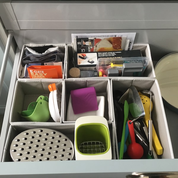 12 Pcs Drawer Organiser Divider UK White Large Drawer Divider Clothes ...