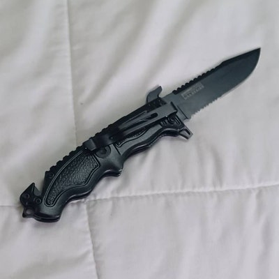 12.25 Giant Skull Knife Tactical Spring Assisted Open Blade - Etsy