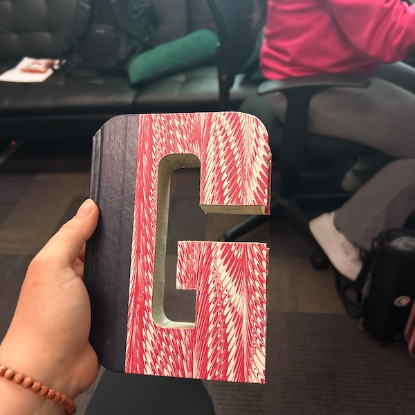 Custom Cut Book Letters: Vintage Monogram Decor (7.5 X 5.5 Inches) - Etsy