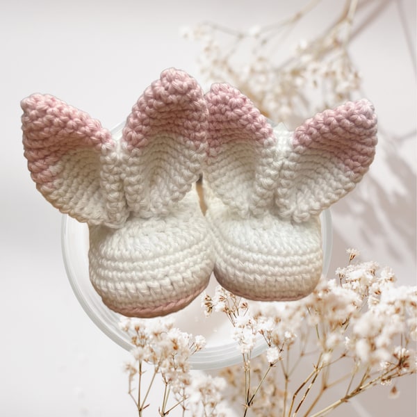 Bunny Slippers Crochet Pattern, Bunny Shoes Crochet Pattern, Crochet ...