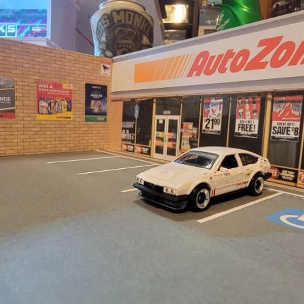 1/64 Diorama Auto Zone Store Front - Etsy