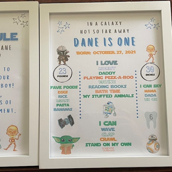 Star Wars Inspired Birthday Invitation | 1st Birthday Invite | Jedi ...