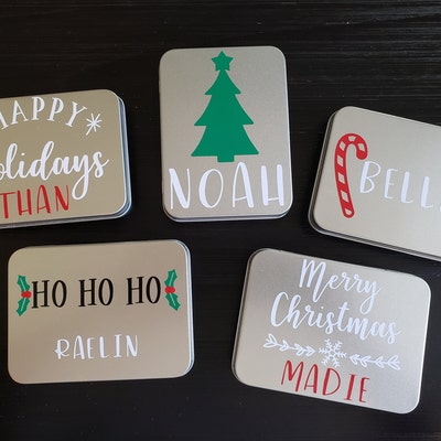 Gift Card Box Personalized Gift Card Tin Gift Box Christmas Gift ...