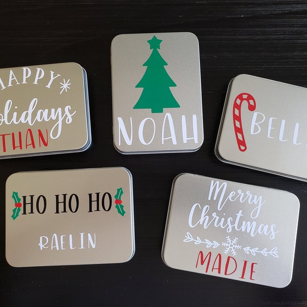 Gift Card Box | Personalized Gift Card Tin | Gift Box | Christmas Gift ...