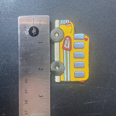 School Bus Applique Patch Education Badge 2-3/8 iron On - Etsy