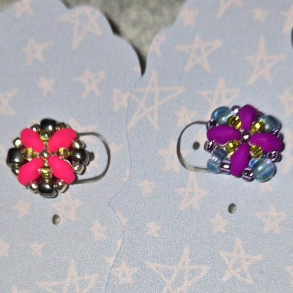 Beading Patterns and Tutorials, Super Duo Beaded Earring Tutorial, DIY ...