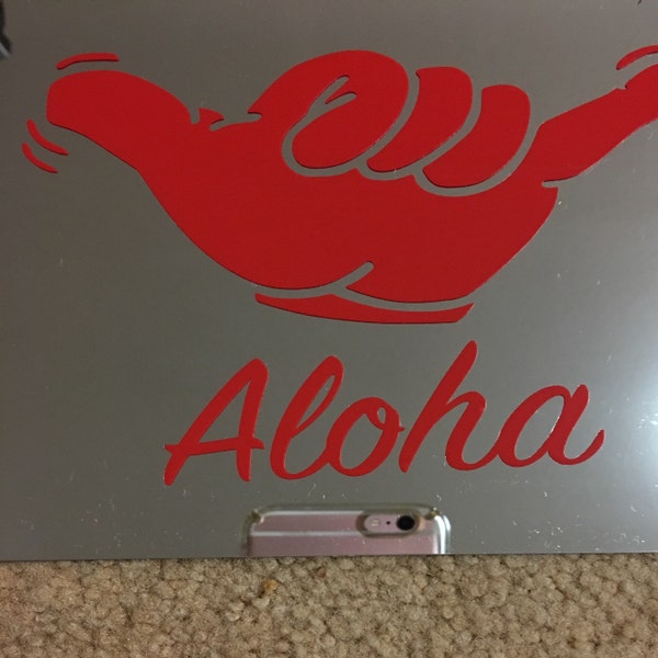 Aloha Shaka Decal, Aloha Car Decal Sticker,hawaii Sticker, Shaka ...