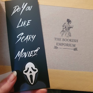 Scream Bookmark Horror Reading Gift Book Gift Horror Film Scream Film ...