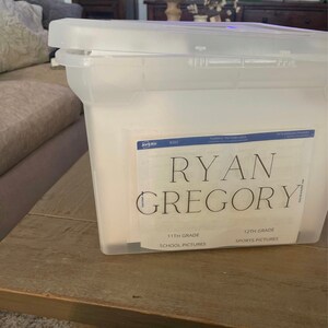 Kid's Memory Box DIY Kit, Milestone Bin DIY Kit, Baby Milestone Box DIY ...