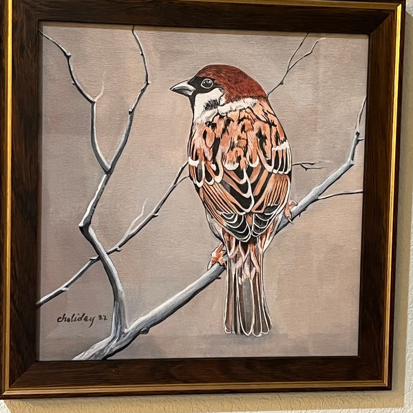 Giclee ART PRINT Hand-painted Acrylic Painting Purple CONEFLOWER Echinacea Flower - Etsy