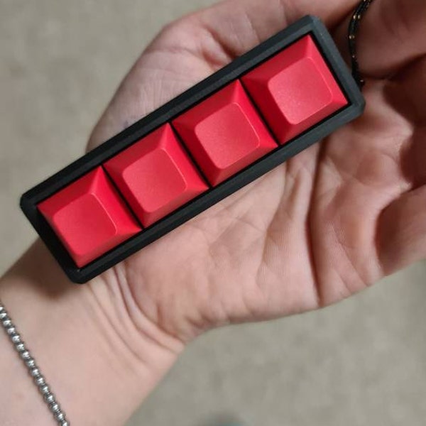 Mechanical Switch Clicky Fidget Pastel Rainbow Th W/ Strap Keyboard ...