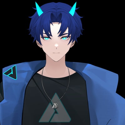 Premade Vtuber Color Customizable, 4 Toggle Switches, 1 Extra Asset, 7 ...